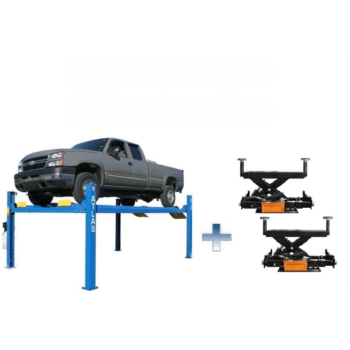 Atlas 4 Post Commercial Car Lifts with Jacks — Mechanics Vault